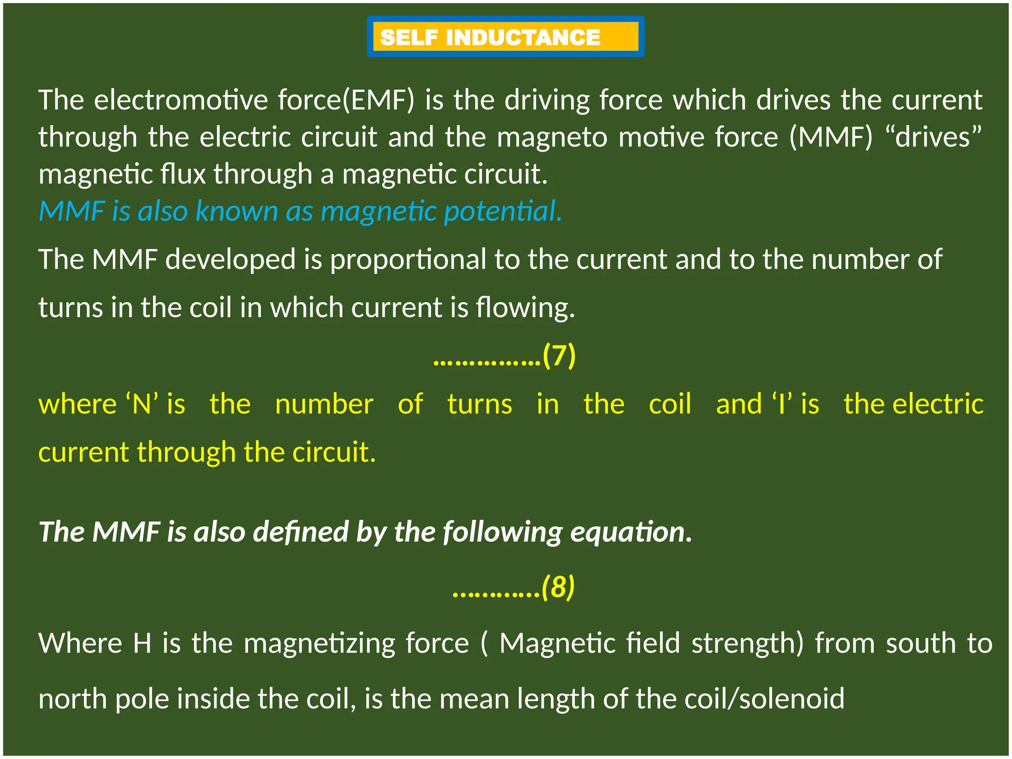 Electromagnetic Induction Self Inductance.pptx