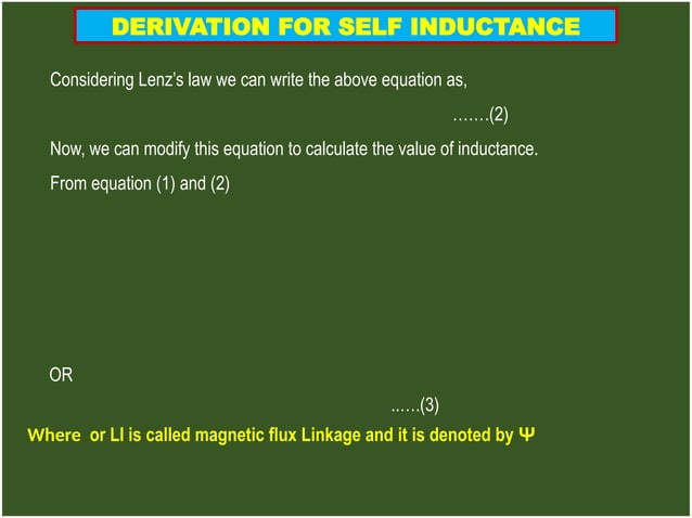 Electromagnetic Induction Self Inductance.pptx