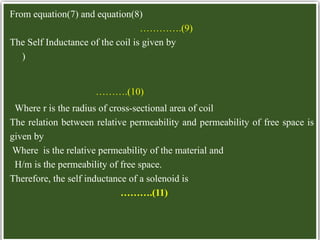 Electromagnetic Induction Self Inductance.pptx