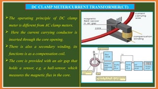 Electromagnetism AC and DC Current Clamp meter | PPTX
