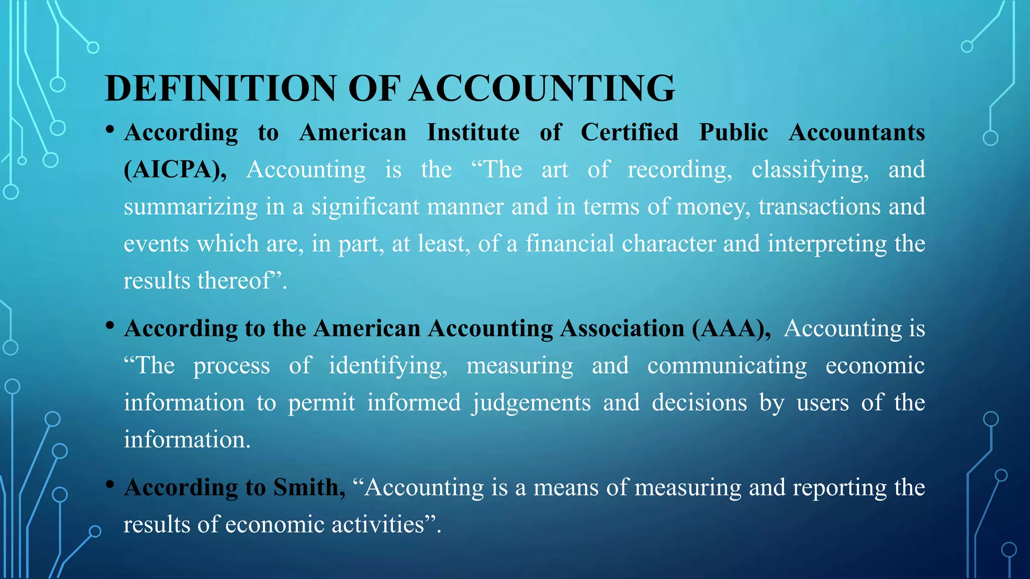 Introduction of accounting | PPT