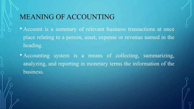 Introduction of accounting | PPT