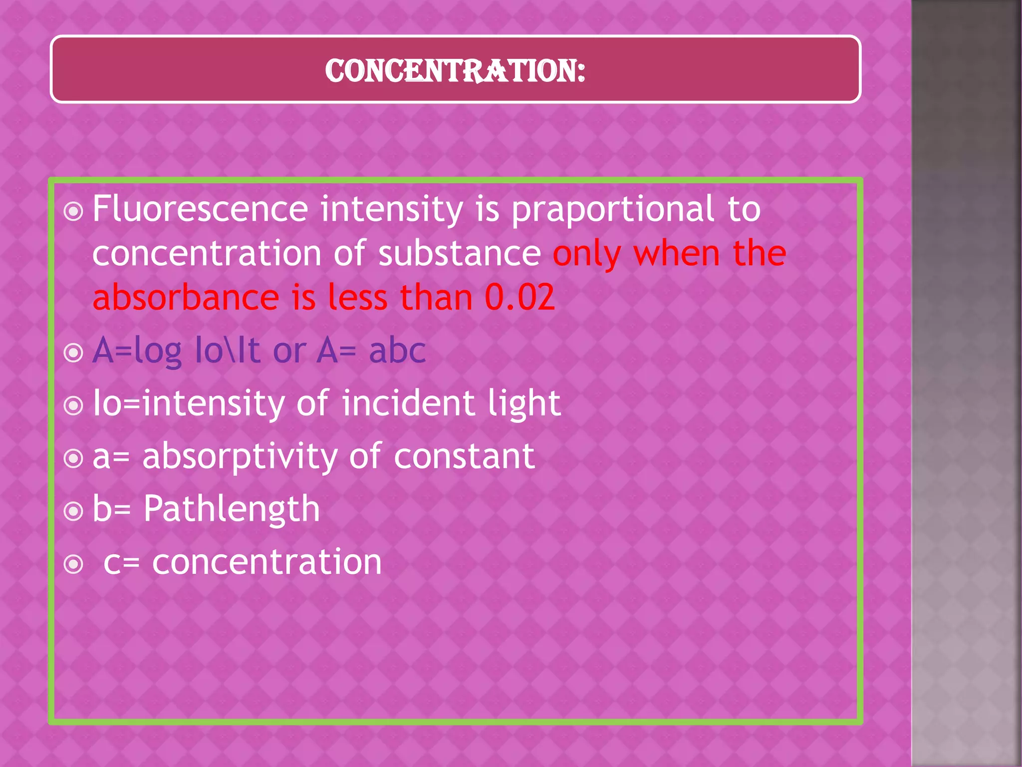Flourescence spectroscopy- instrumentation and applications | PDF