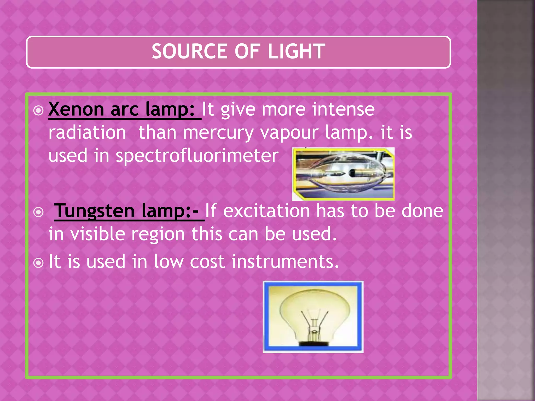 Flourescence spectroscopy- instrumentation and applications | PDF