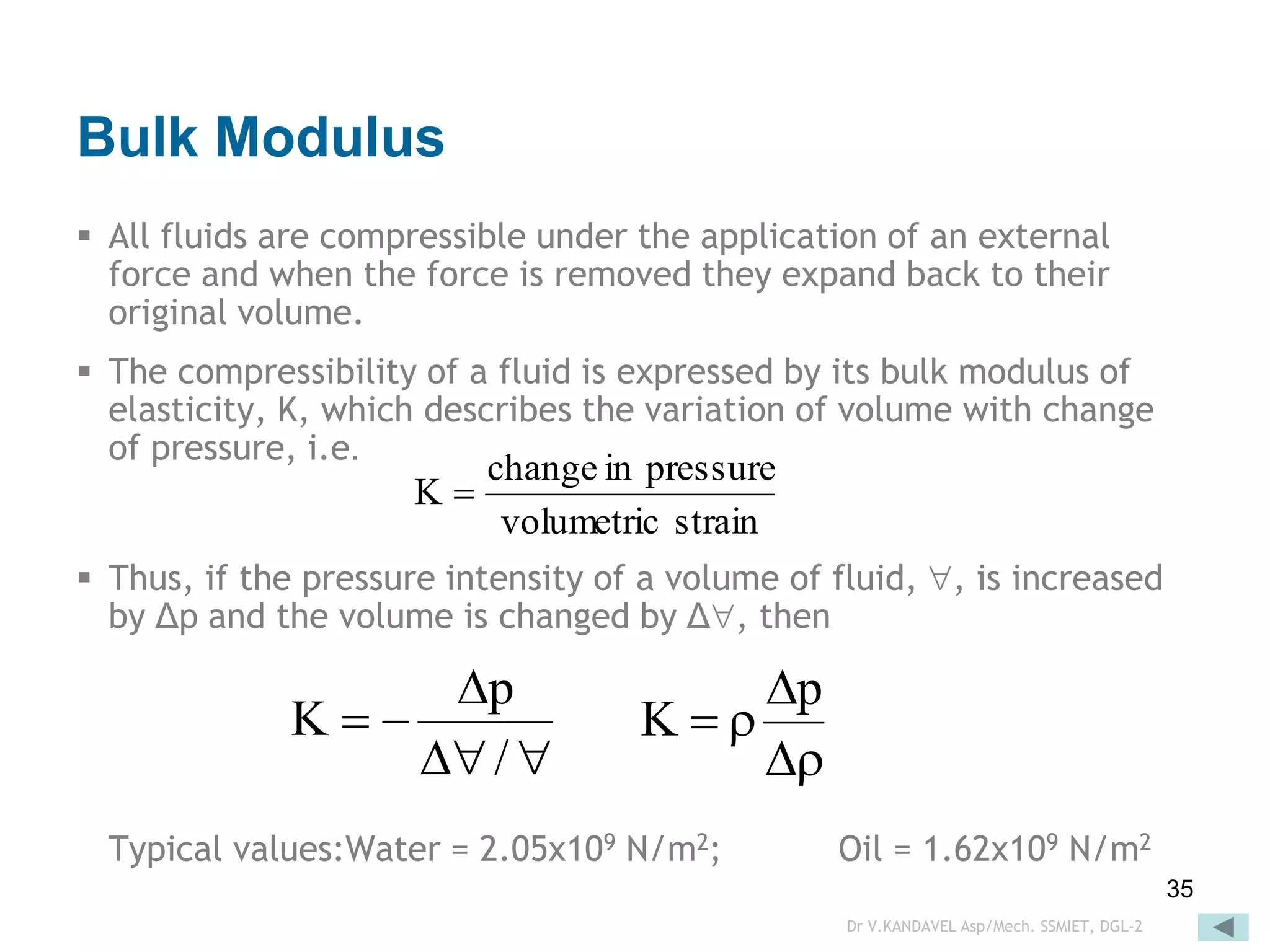 Fluid Mechanics Unit-1 (vk-ssm) | PPTX