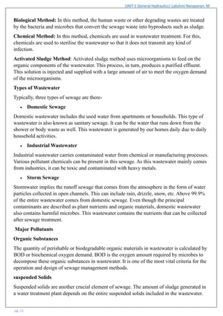 unit-1 general hydraulics. This slides is water transmission, water ...