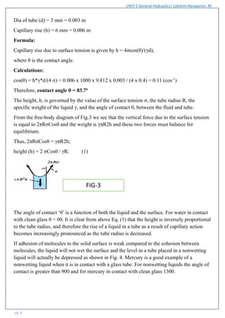 unit-1 general hydraulics. This slides is water transmission, water ...