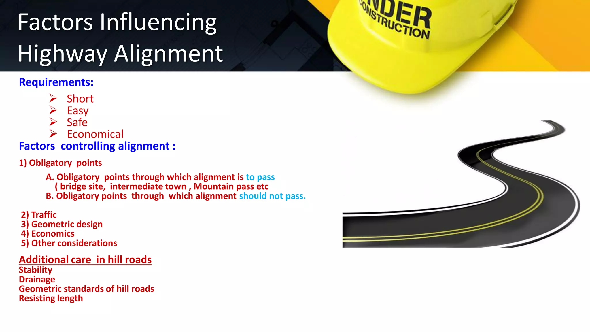 Highway planning and alignment | PDF | Geography | Science