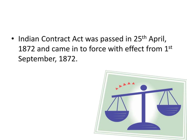 Indian contract act, 1872 | PPT
