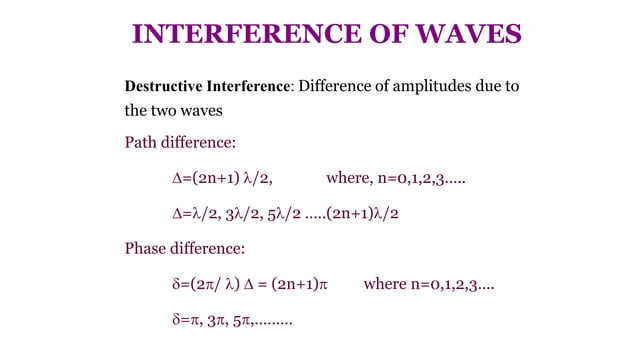 interference & diffraction | PPTX