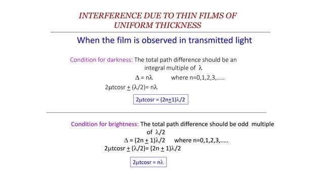 interference & diffraction | PPTX
