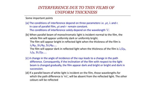 interference & diffraction | PPTX