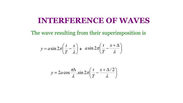 interference & diffraction | PPTX