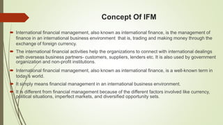 Unit 1 international of financial management | PPT