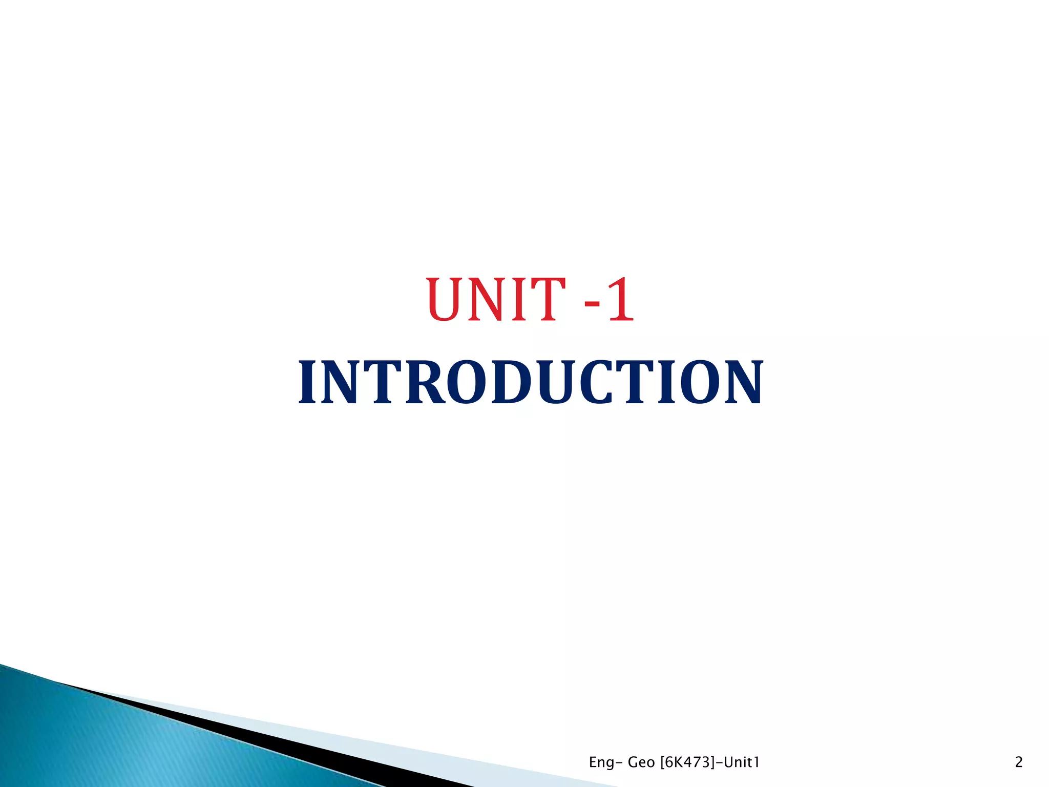 Introduction of Engineering Geology | PPTX