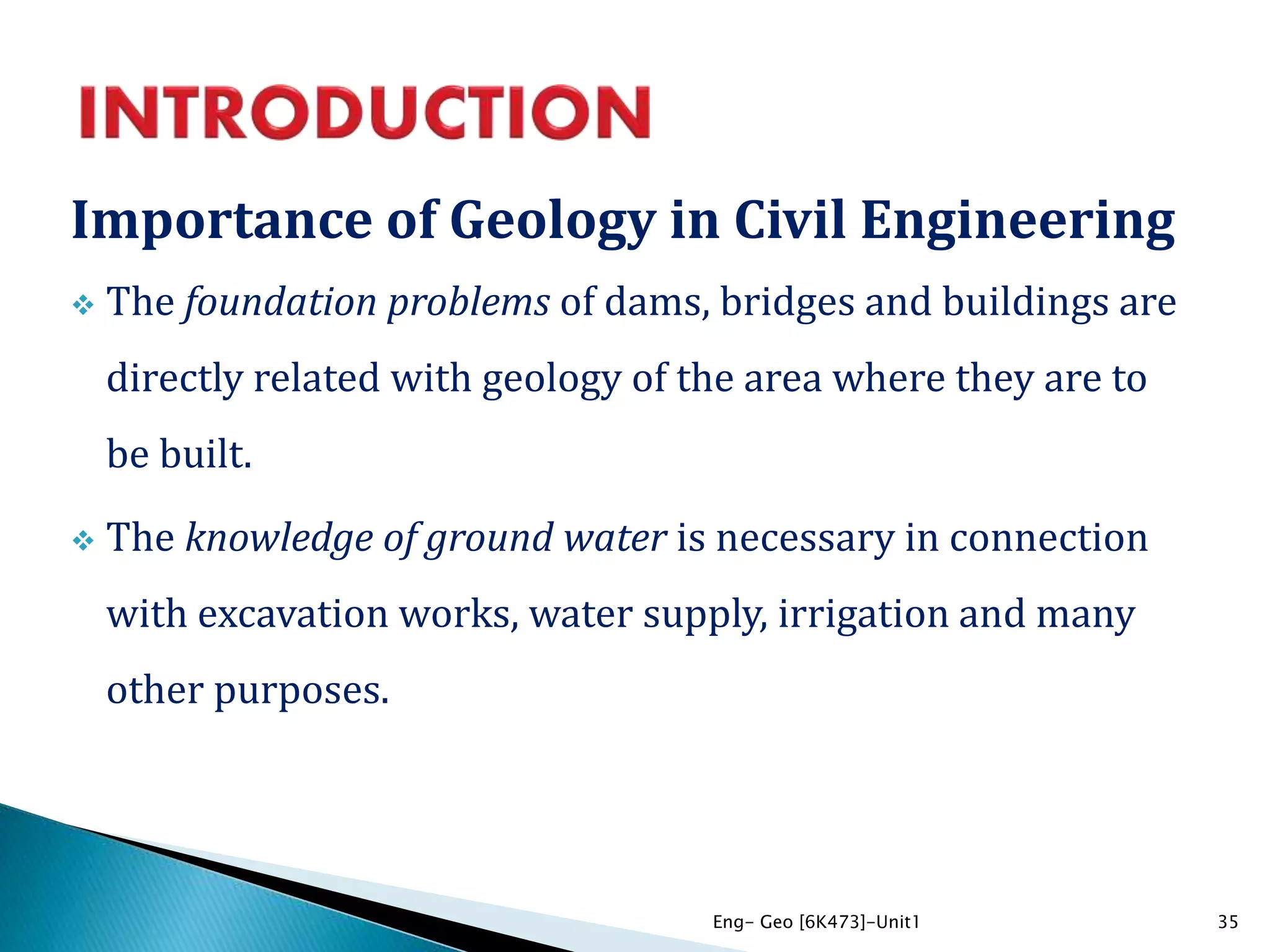 Introduction of Engineering Geology | PPTX