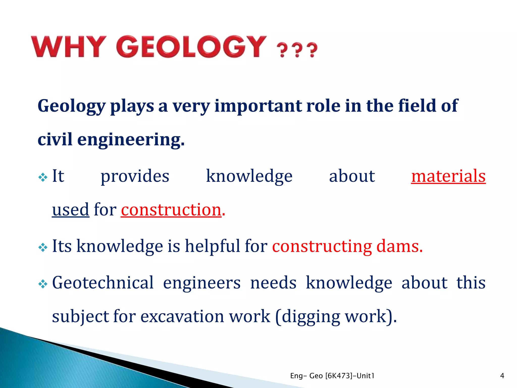 Introduction of Engineering Geology | PPTX