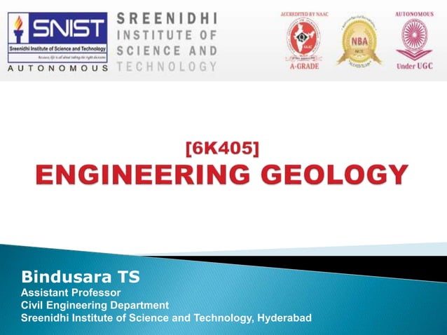 Introduction of Engineering Geology | PPTX