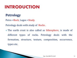 Introduction of Engineering Geology | PPTX