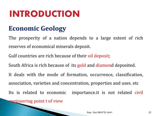Introduction of Engineering Geology | PPTX