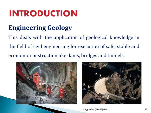 Introduction of Engineering Geology | PPTX