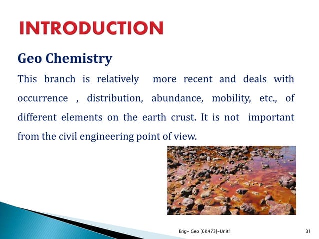 Introduction of Engineering Geology | PPTX