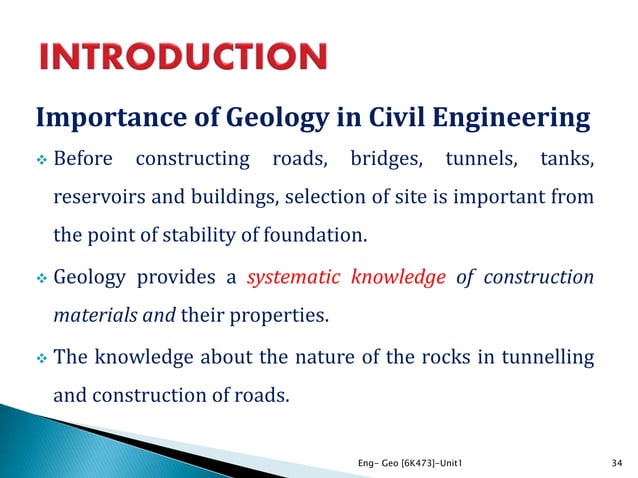 Introduction of Engineering Geology | PPTX