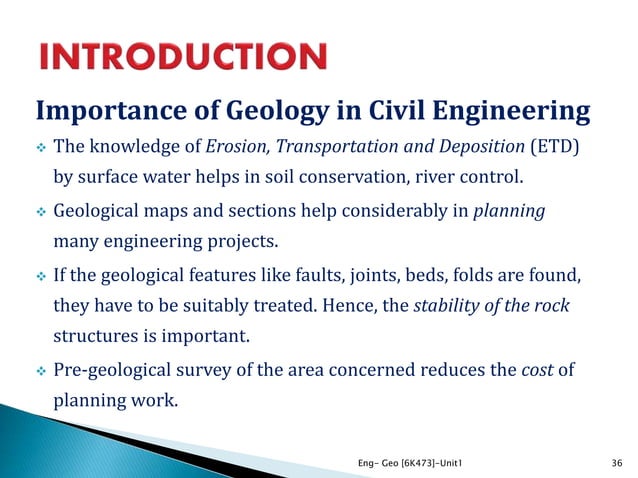 Introduction of Engineering Geology | PPTX