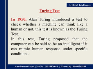 Introduction to Artificial Intteligence | PPT