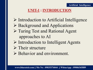 Introduction to Artificial Intteligence | PPT