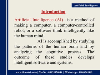 Introduction to Artificial Intteligence | PPT