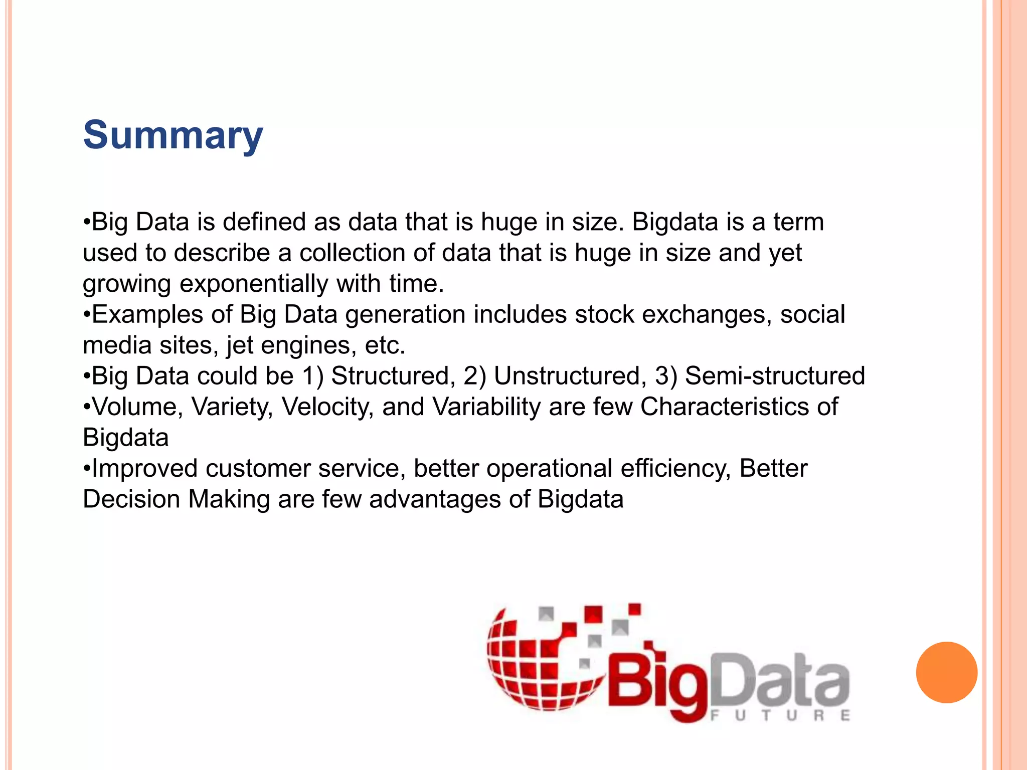 Introduction to Big Data | PPTX