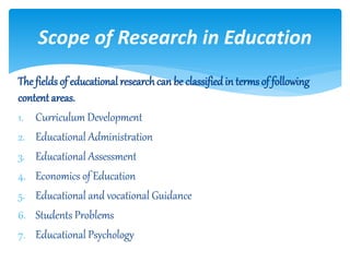 Unit 1 introduction to educational research | PPTX