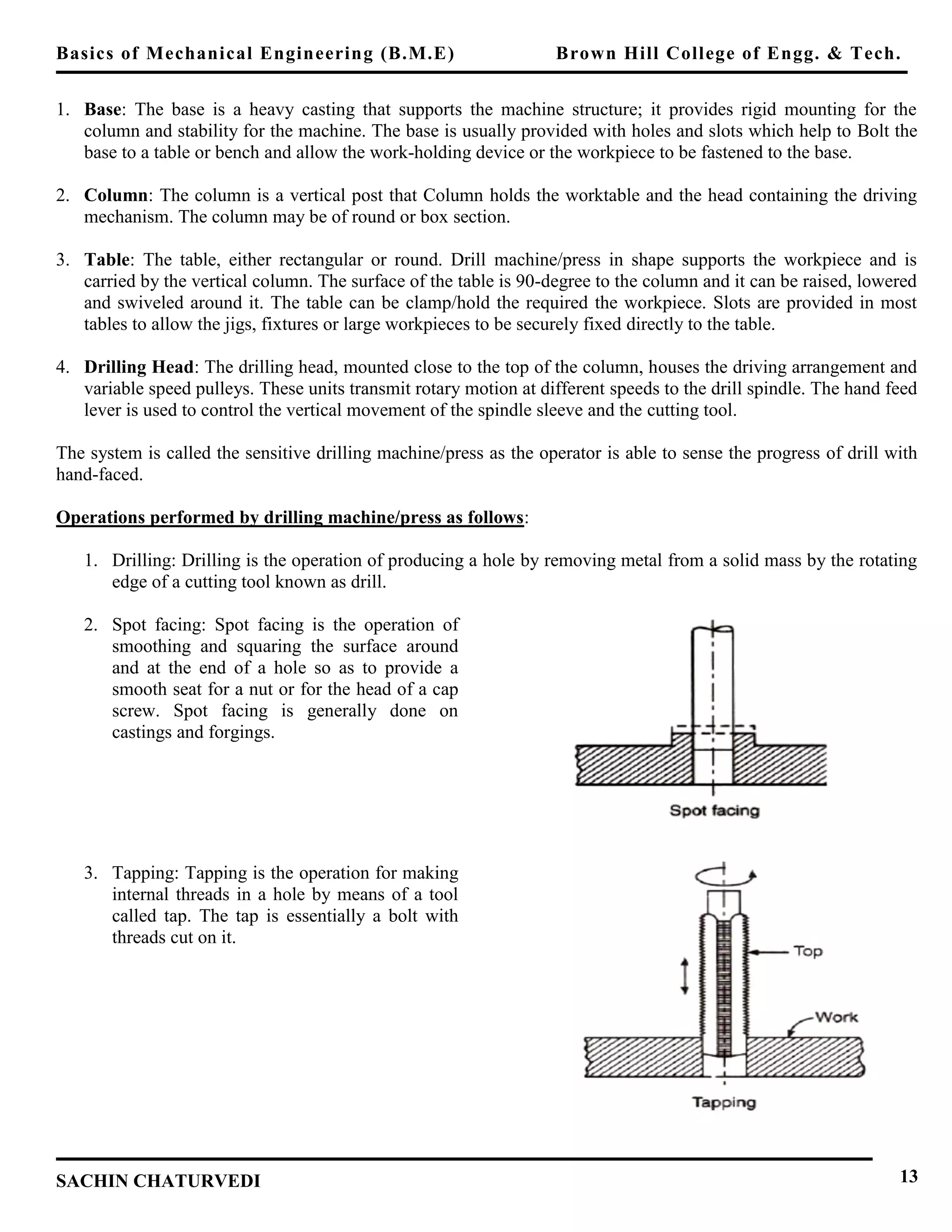 Unit 1 introductiontomachineandmachinetool | PDF | Woodworking | Arts ...