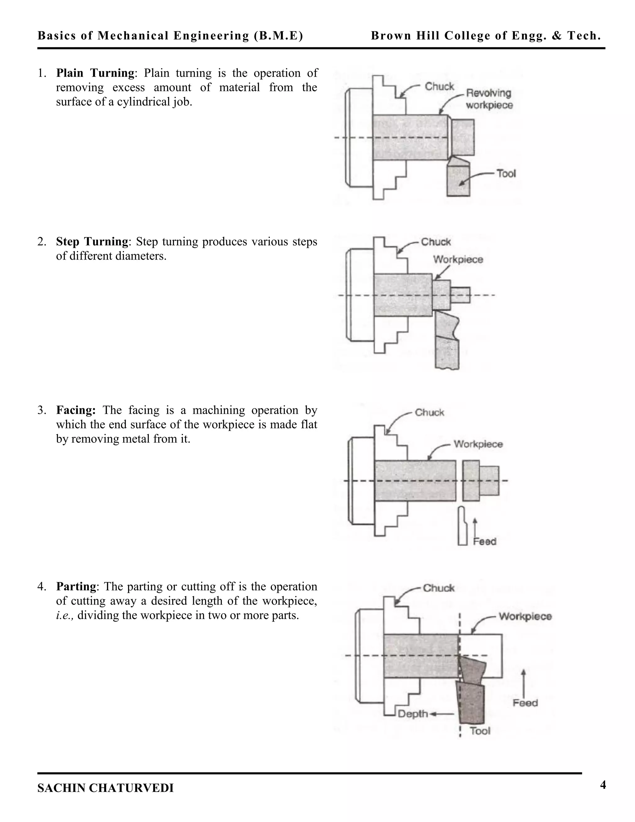 Unit 1 introductiontomachineandmachinetool | PDF | Woodworking | Arts ...