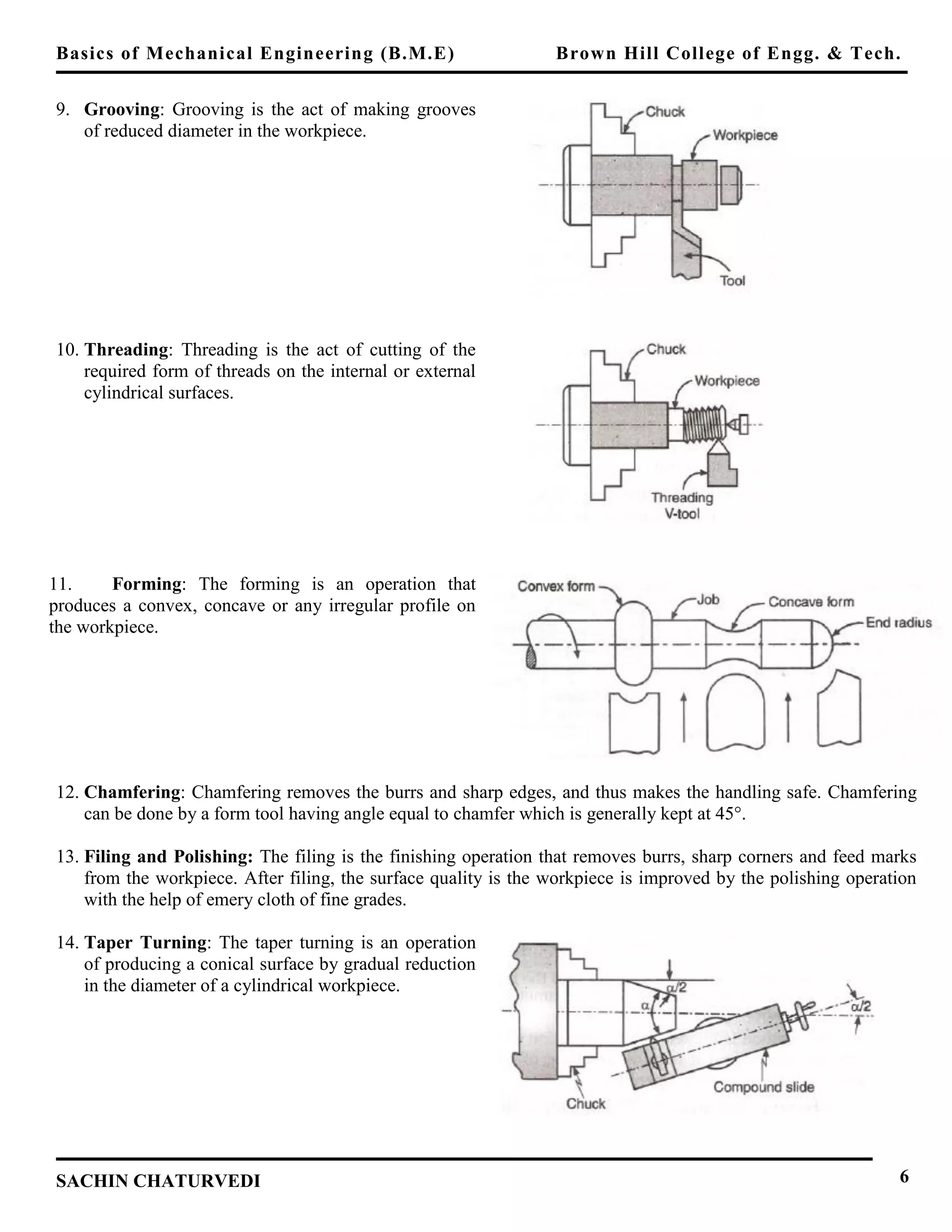 Unit 1 introductiontomachineandmachinetool | PDF | Woodworking | Arts ...