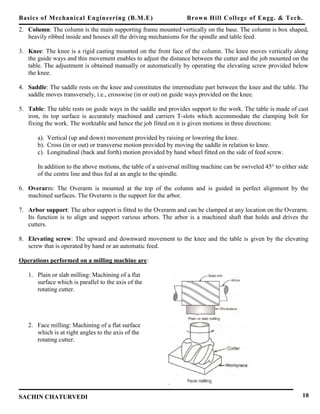 Unit 1 introductiontomachineandmachinetool | PDF