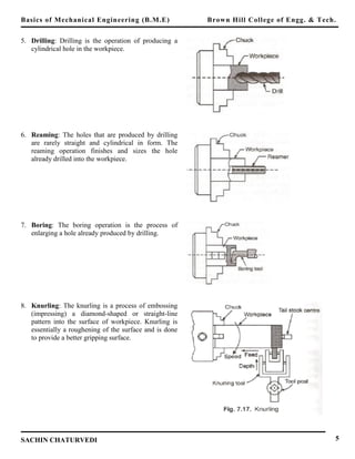 Unit 1 introductiontomachineandmachinetool | PDF | Woodworking | Arts ...