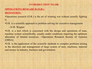 UNIT-1 INTRODUCTION TO OPERATIONS RESEARCH.ppt