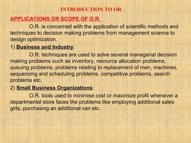 UNIT-1 INTRODUCTION TO OPERATIONS RESEARCH.ppt