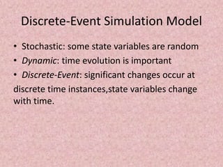 Unit 1 introduction to simulation | PPTX