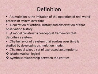 Unit 1 introduction to simulation | PPTX