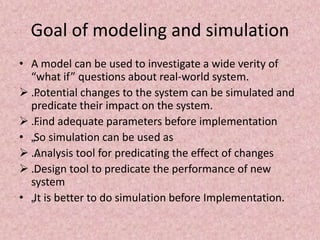 Unit 1 introduction to simulation | PPTX