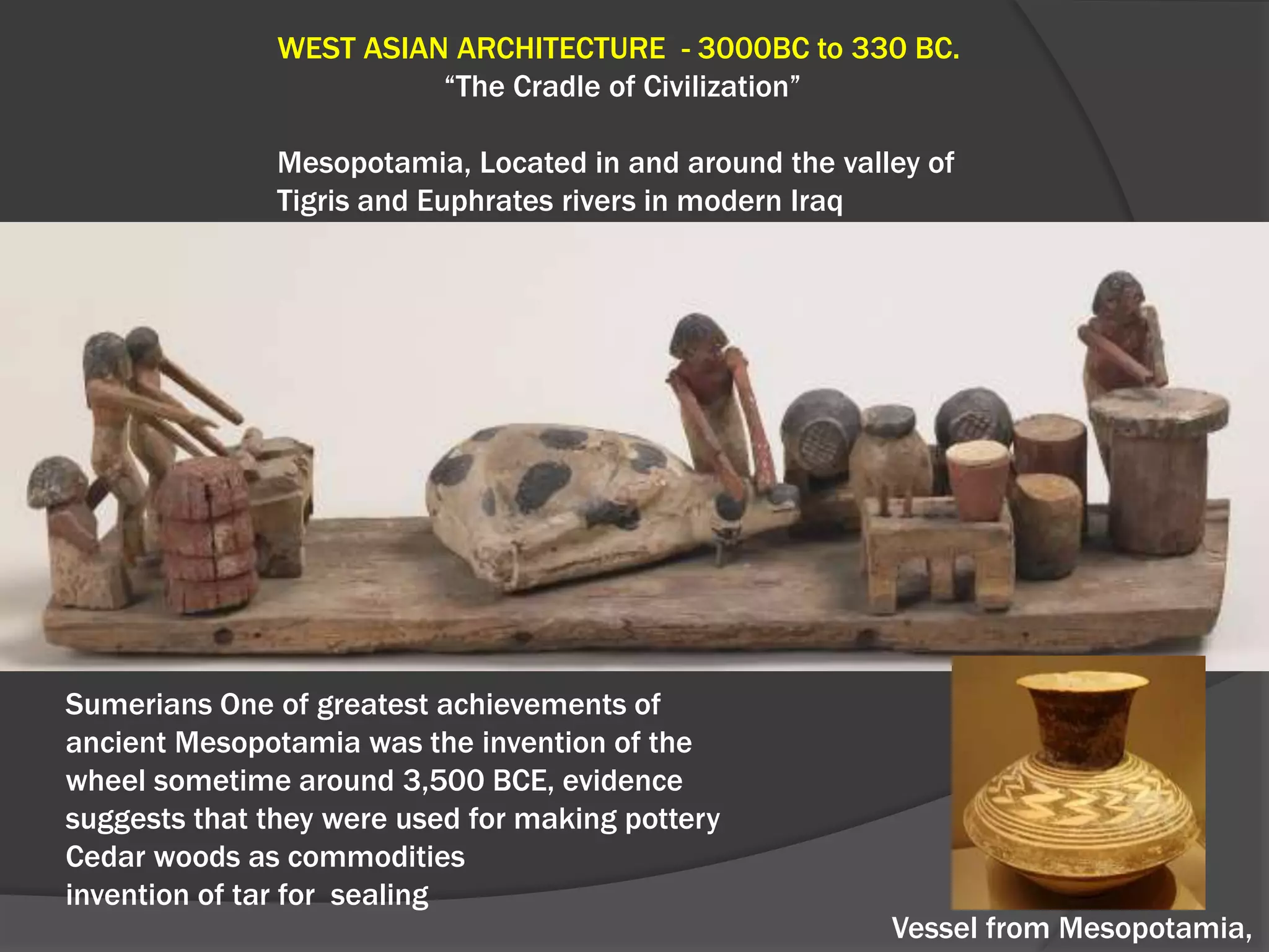 PRE-HISTORIC, west Asia ARCHITECTURE | PPT