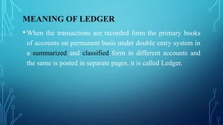 Introduction to Journal & Ledger | PPTX