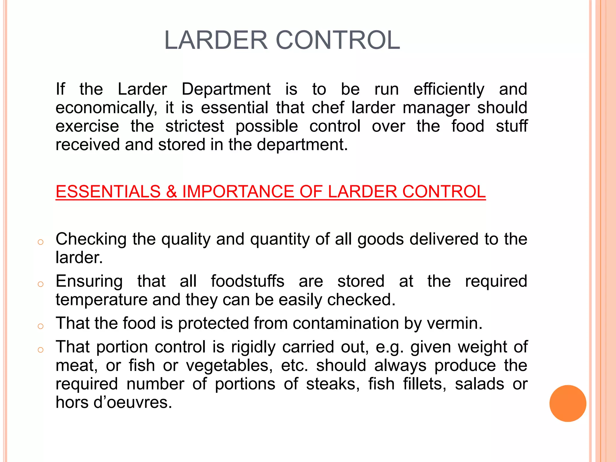 Unit 1 Larder Kitchen | PPTX