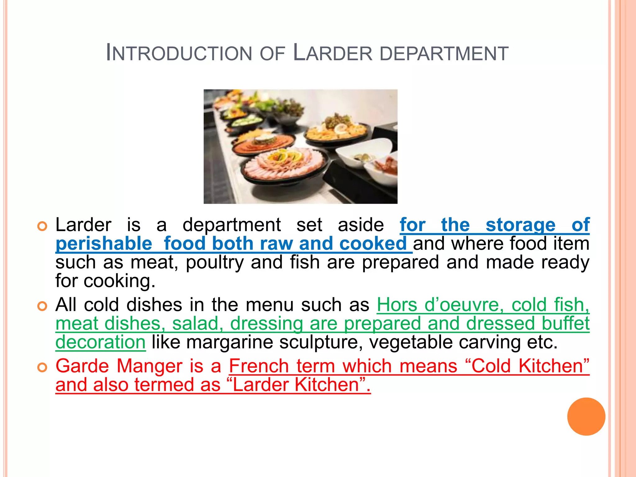 Unit 1 Larder Kitchen | PPTX