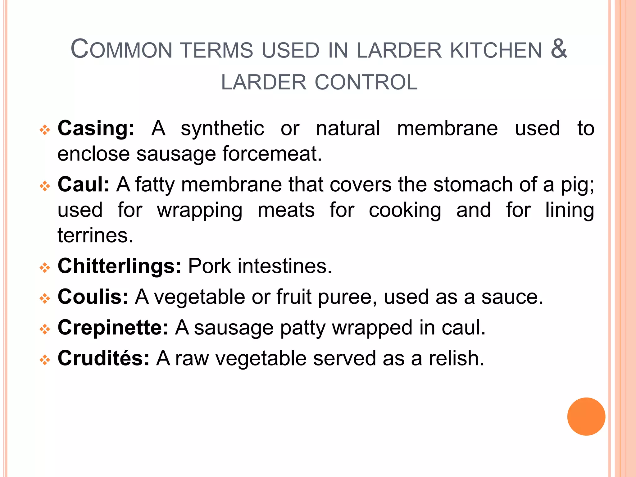 Unit 1 Larder Kitchen | PPTX