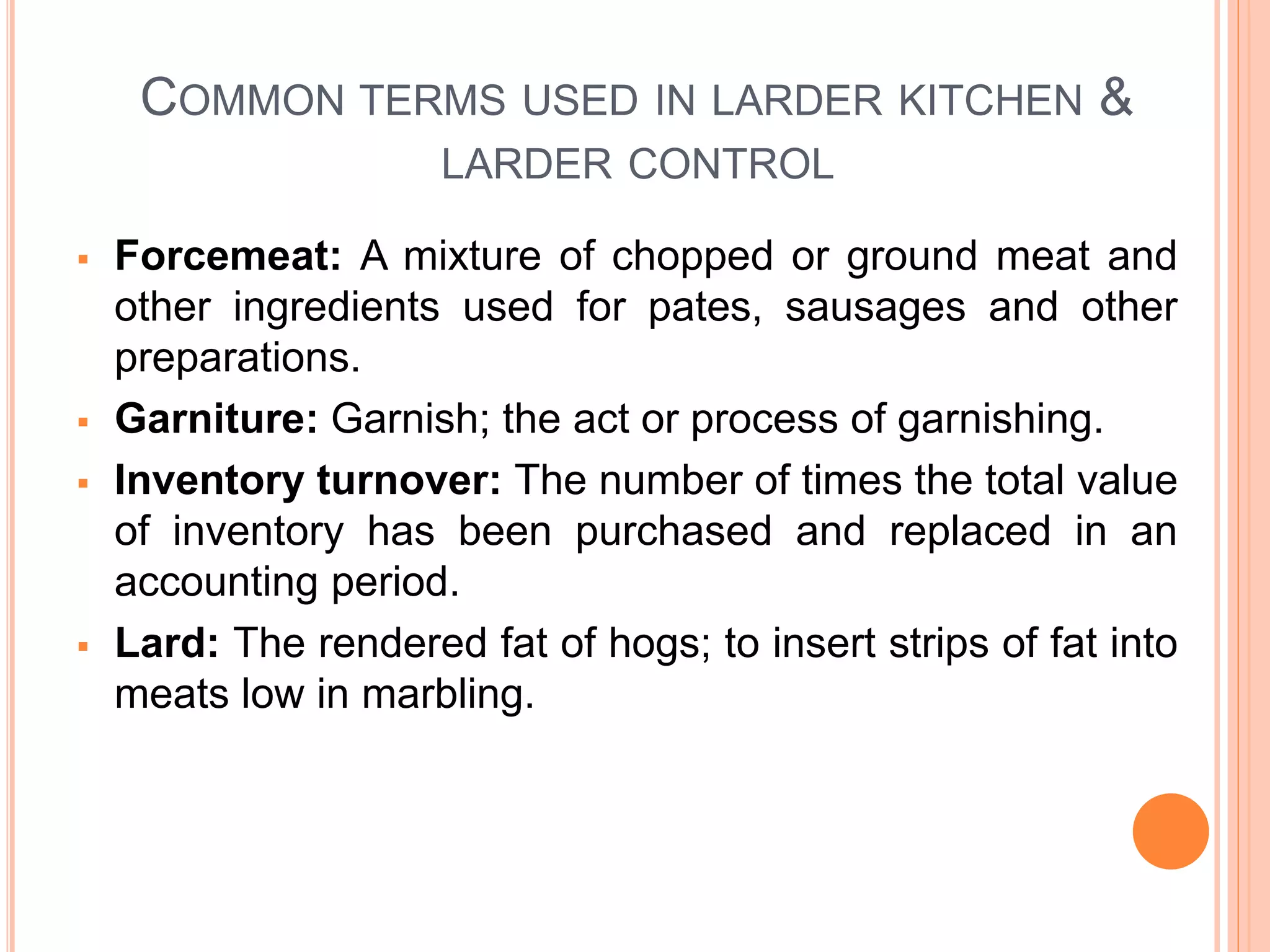 Unit 1 Larder Kitchen | PPTX