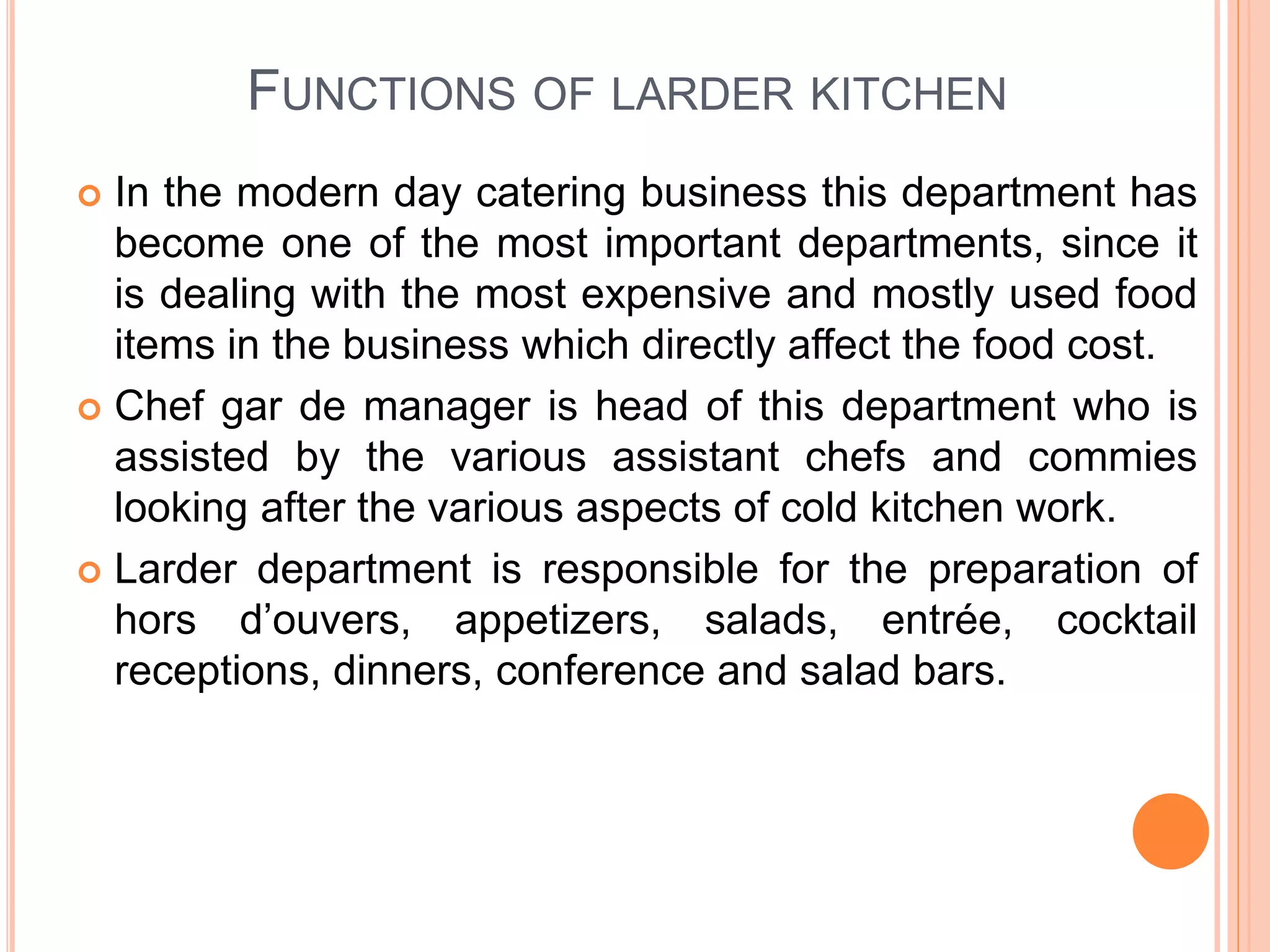 Unit 1 Larder Kitchen | PPTX